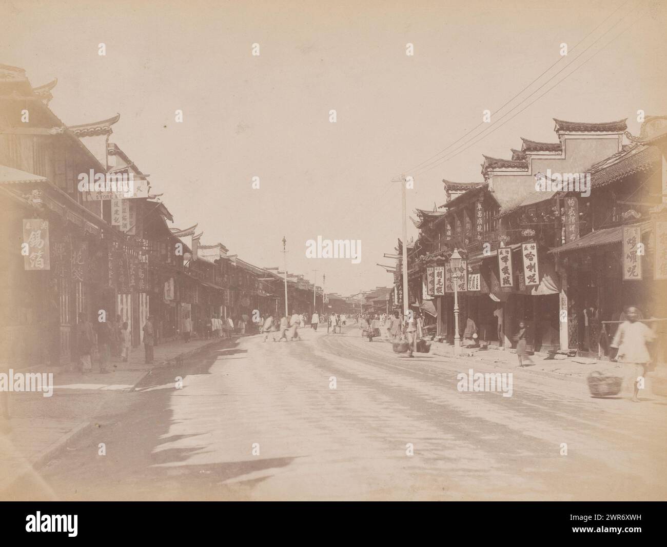 Street view of Nanking Road in Shanghai, anonymous, Shanghai, 1850 ...