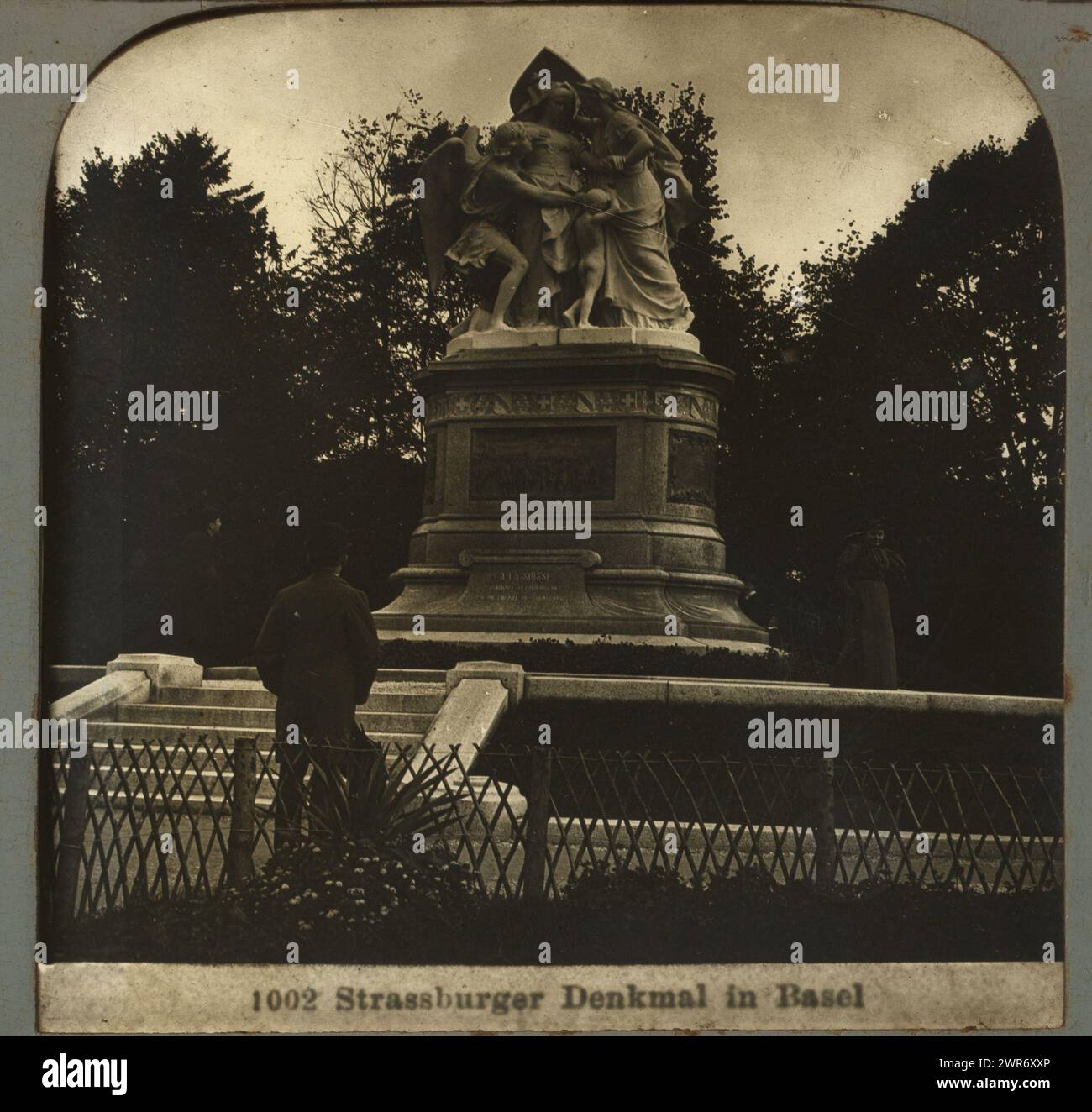Strassburger monument in Basel, Strassburger Denkmal in Basel (title on ...