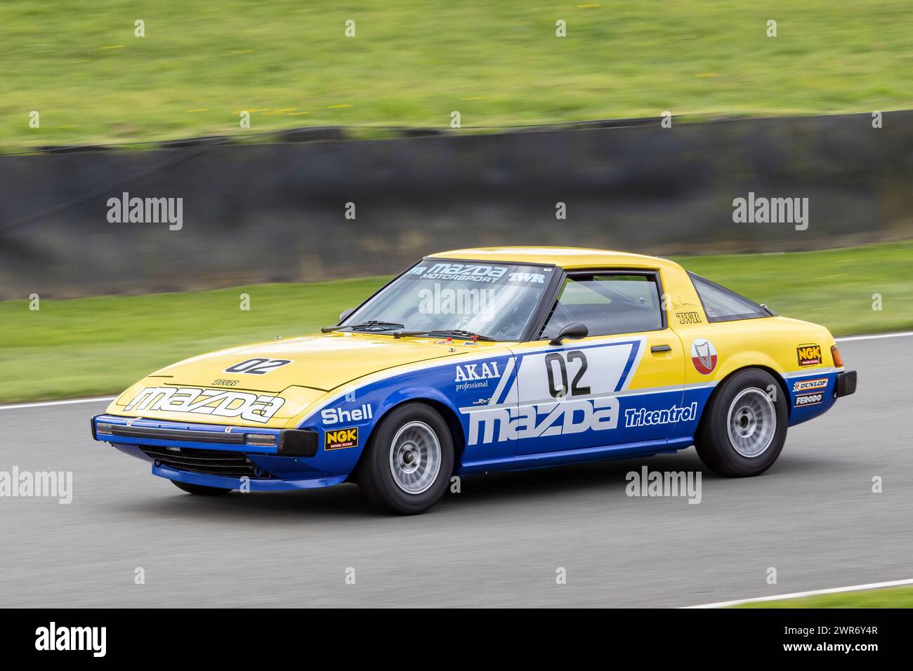 Alex Taylor in the 1978 Mazda RX-7 during the Gordon Spice Trophy race ...