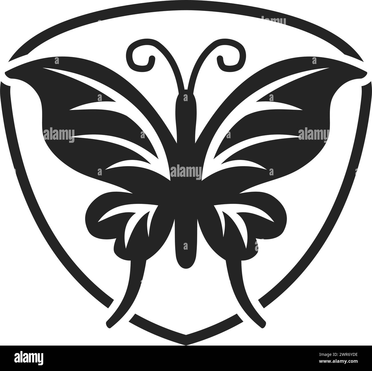 Butterfly Logo template Isolated. Brand Identity. Icon Abstract Vector ...