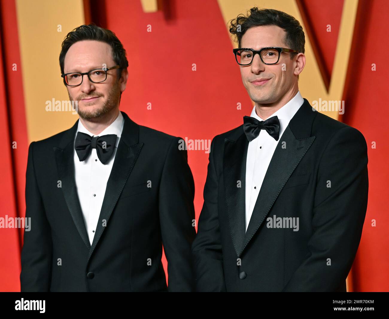 Beverly Hills, United States. 10th Mar, 2024. Andy Samberg (R) arrives ...