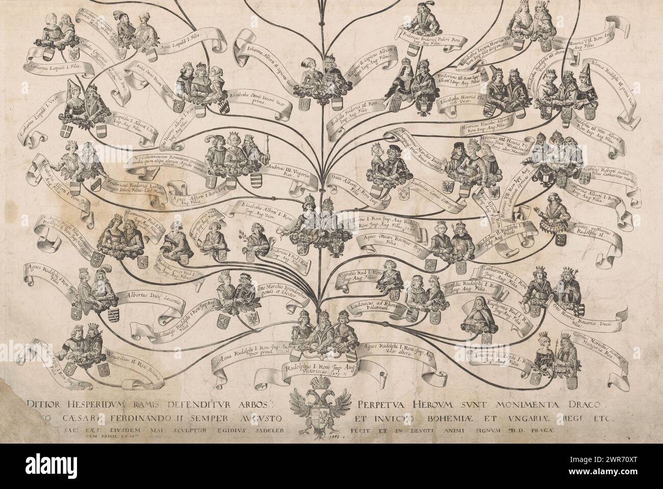 Family tree of the Habsburg house with Rudolf I of Habsburg, Family ...