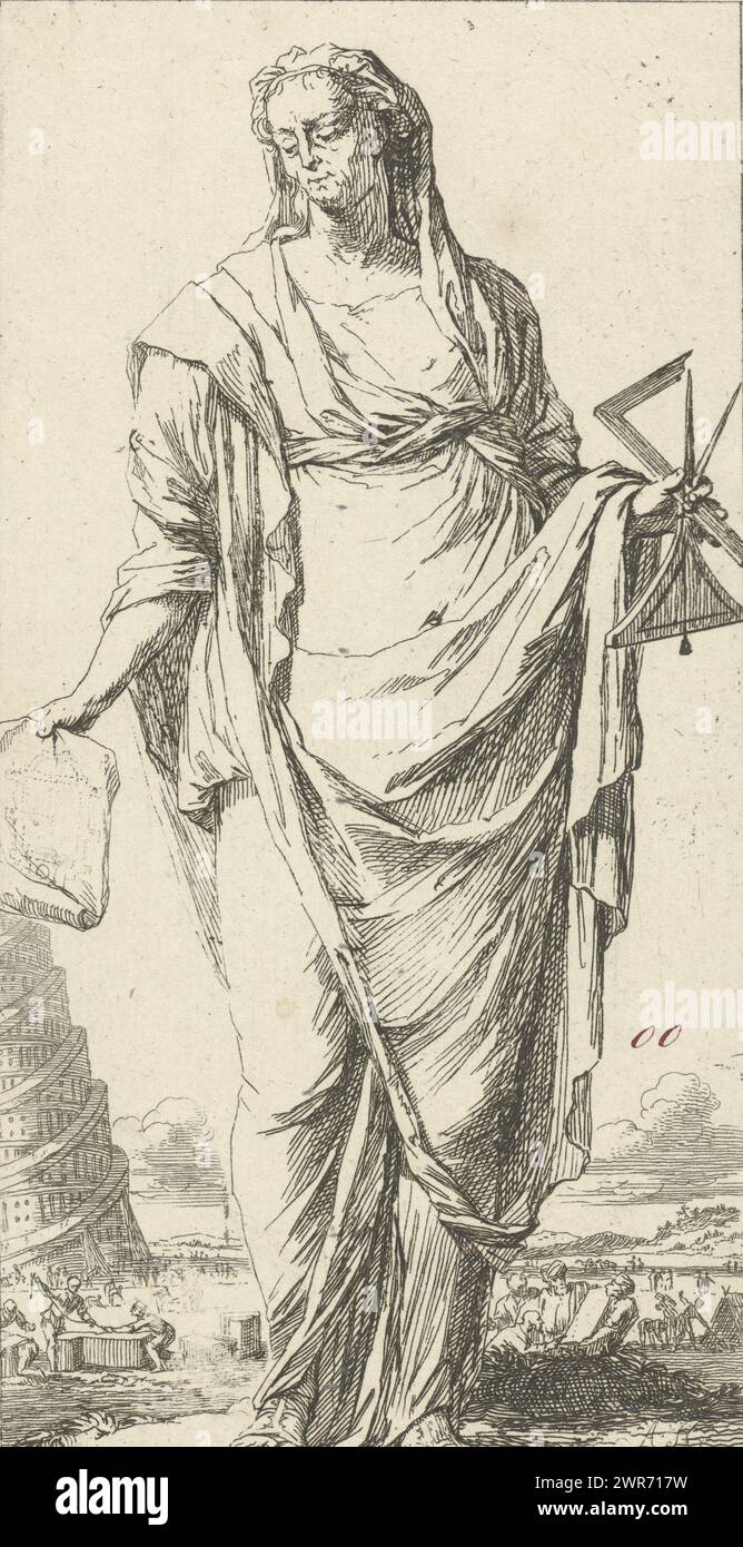 Personification of architecture, Boukonst (title on object), One and ...