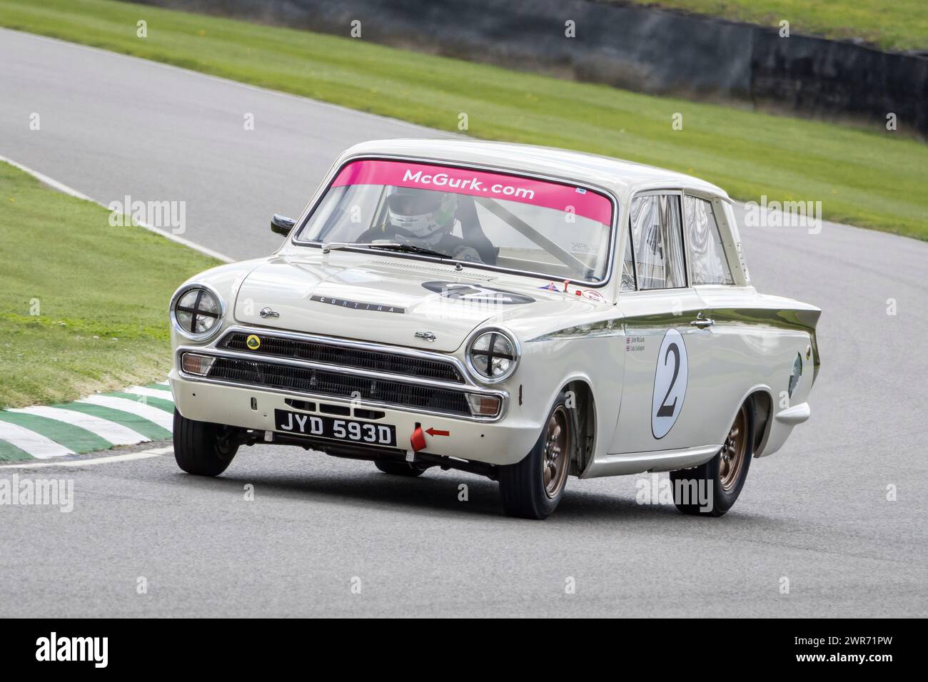 Colin Turkington in the 1966 Ford-Lotus Cortina MkI during the Jim ...