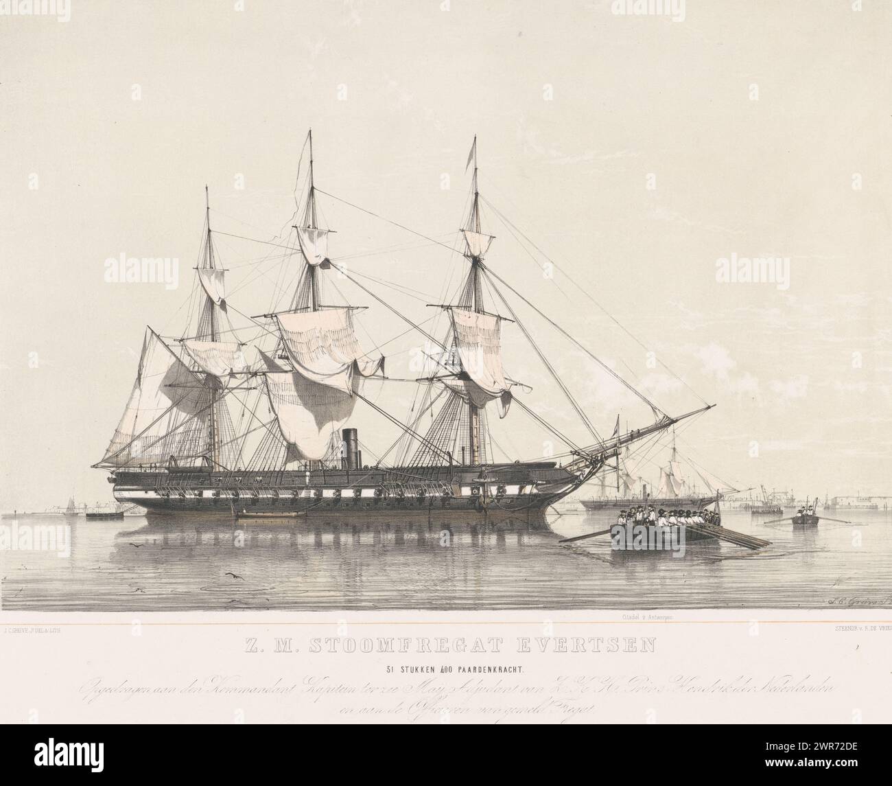 Steam frigate evertsen hi-res stock photography and images - Alamy