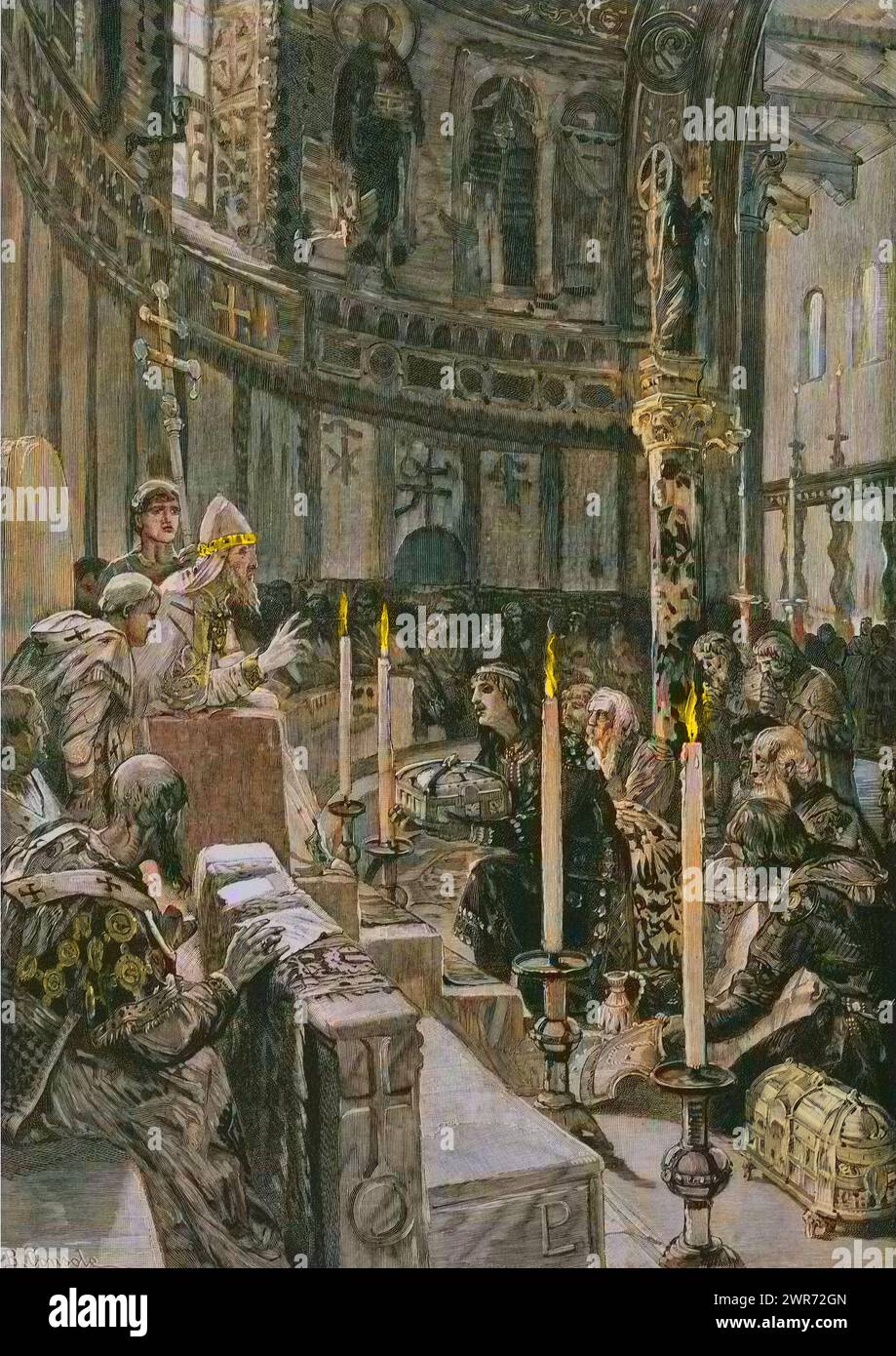 Caedwalla King of Wessex, on a pilgrimage to Rome, he met Pope Sergius ...