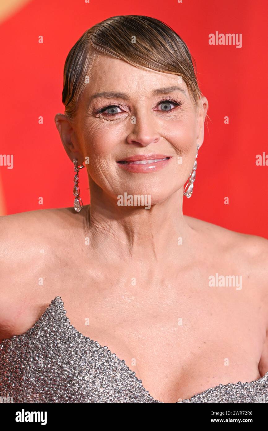 Los Angeles, USA. March 10th, 2024. Sharon Stone arriving at the Vanity ...