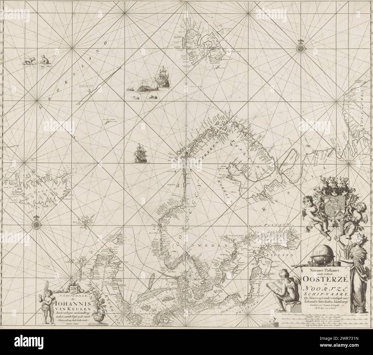 Pass map of the Baltic Sea and the North Sea, New Pass map of the ...