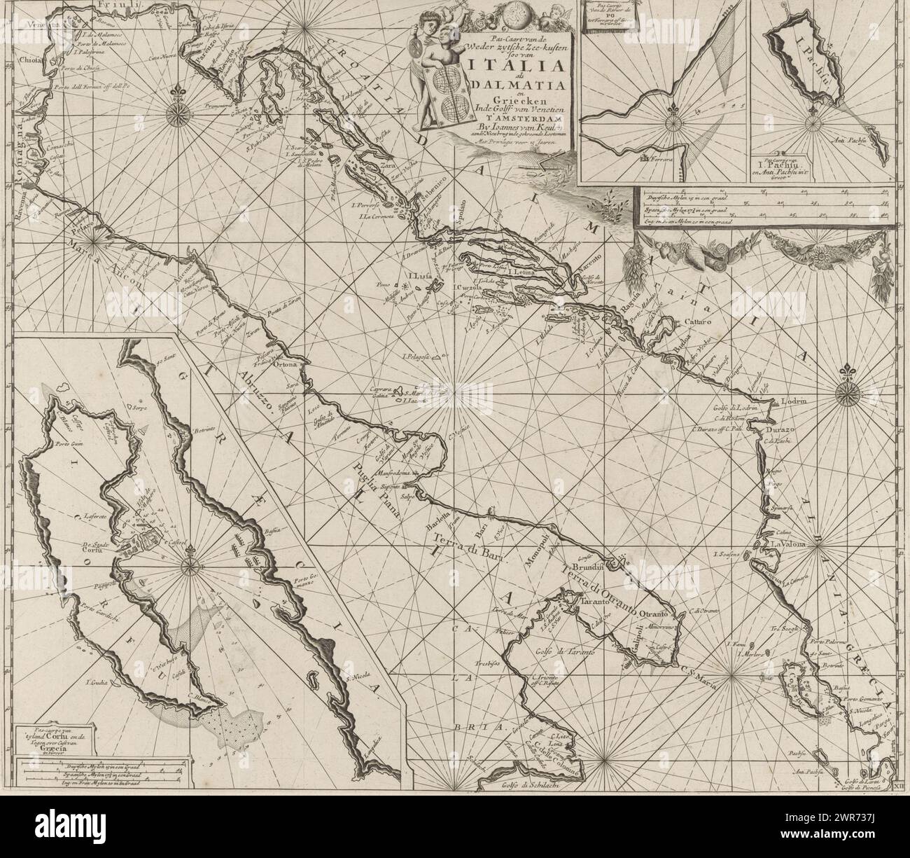 Map of the coasts of the Adriatic Sea, Pas-Map of the Western Sea ...