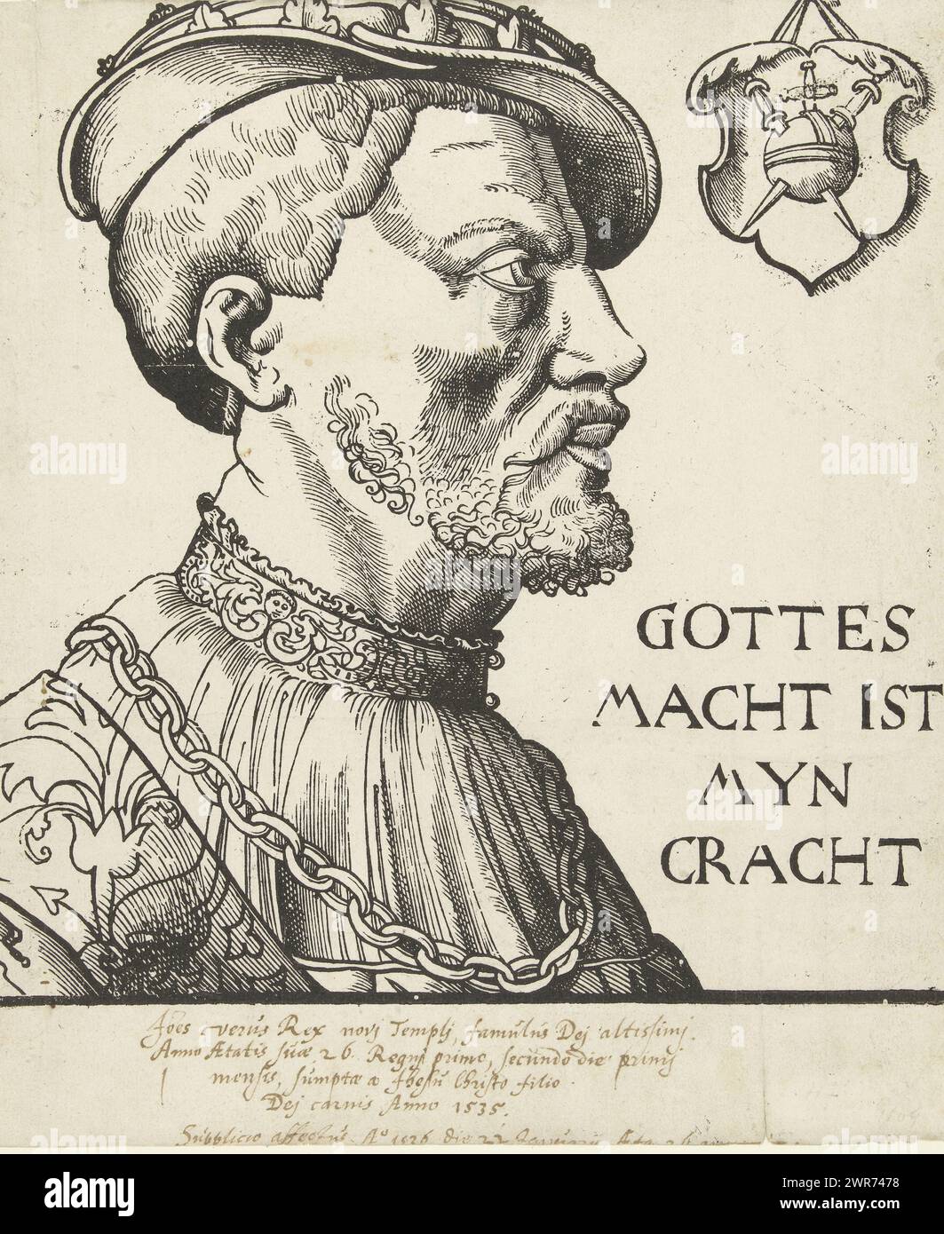 Portrait of Jan van Leyden, Portrait of Jan Bocholt (Beukelsz) called ...