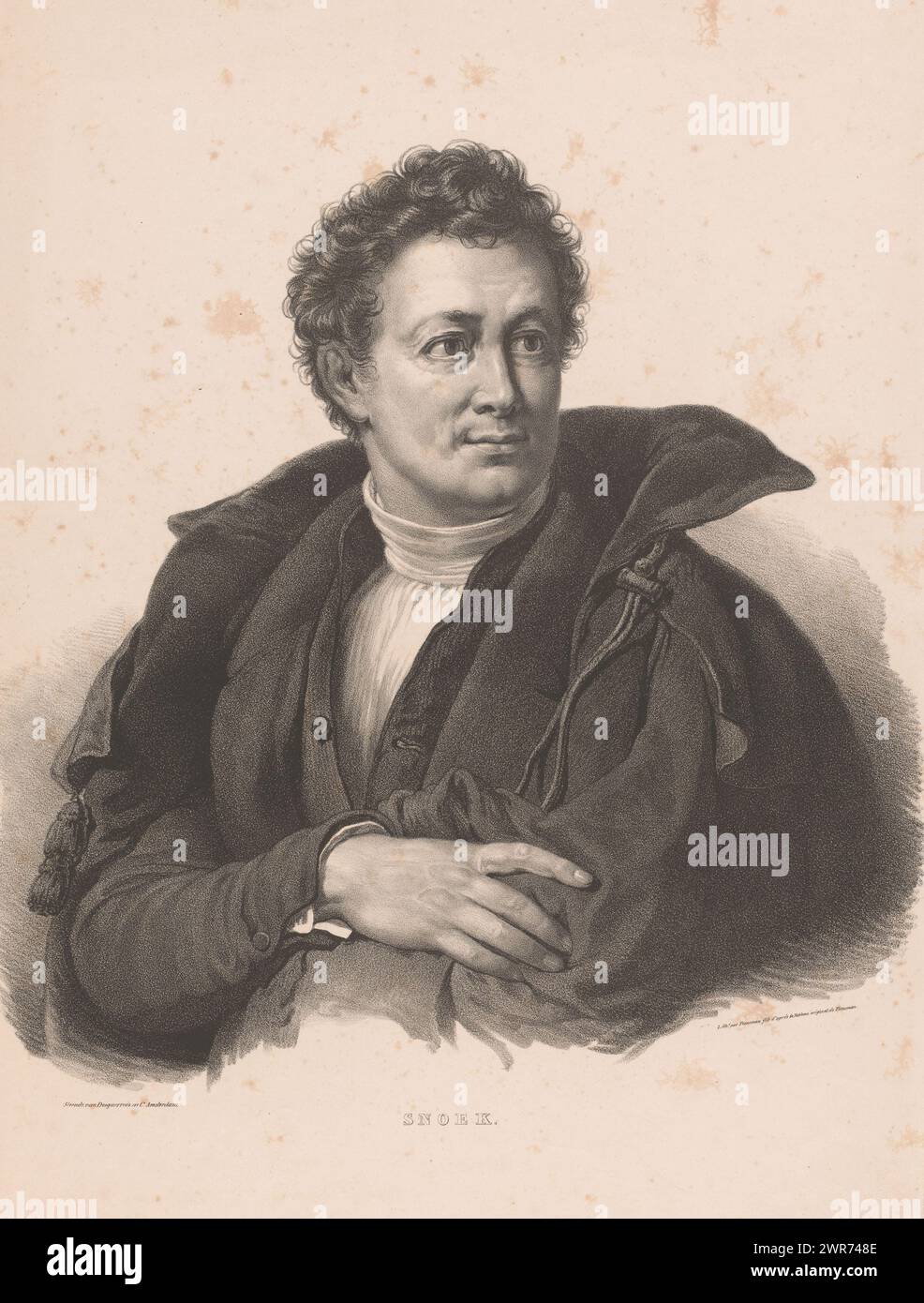 Portrait of Andreas Snoek, Snoek (title on object), print maker ...