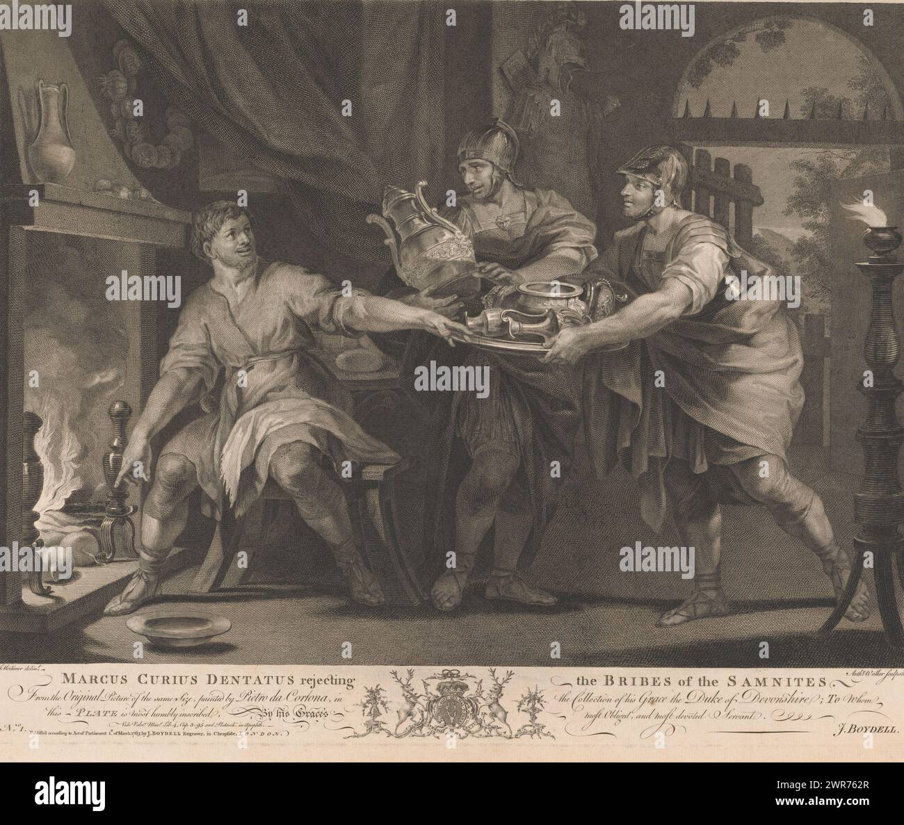 Manius Curius Dentatus refusing the gifts of the Samnites, Marcus ...