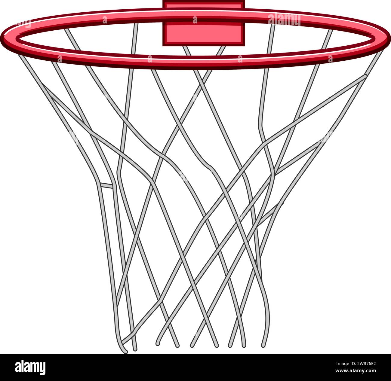game basketball hoop cartoon vector illustration Stock Vector Image ...