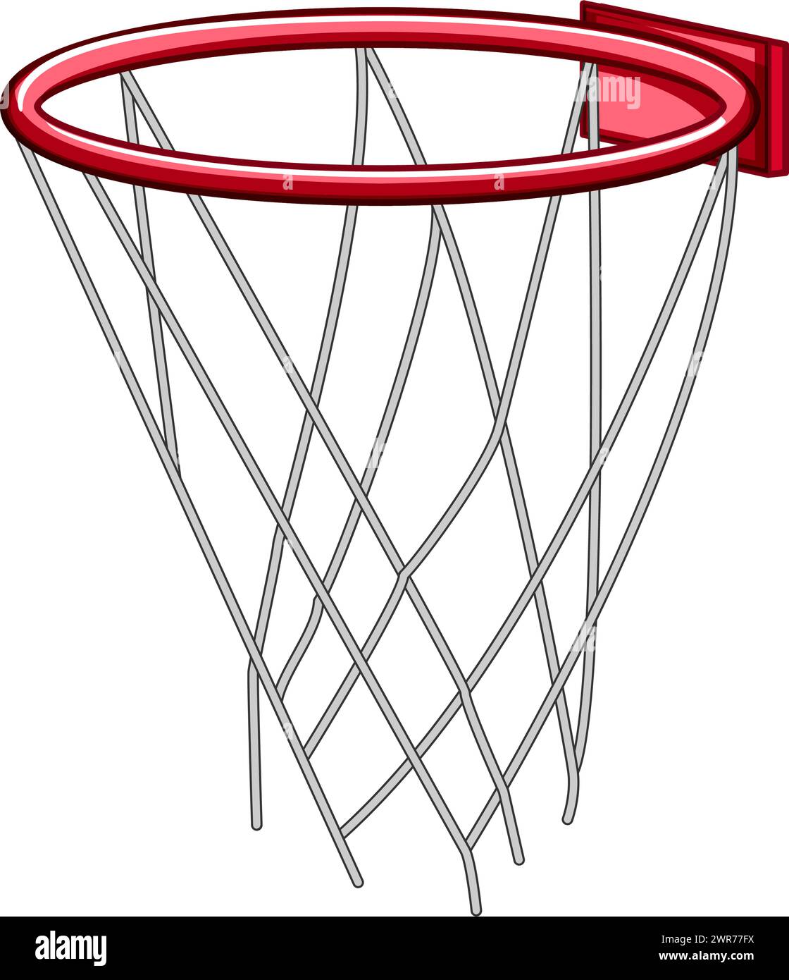 play basketball hoop cartoon vector illustration Stock Vector Image ...
