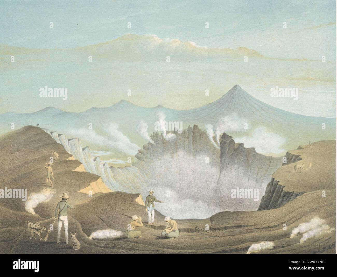 Volcano Guntur in West Java, Gunong Guntur (title on object), Atlas to ...