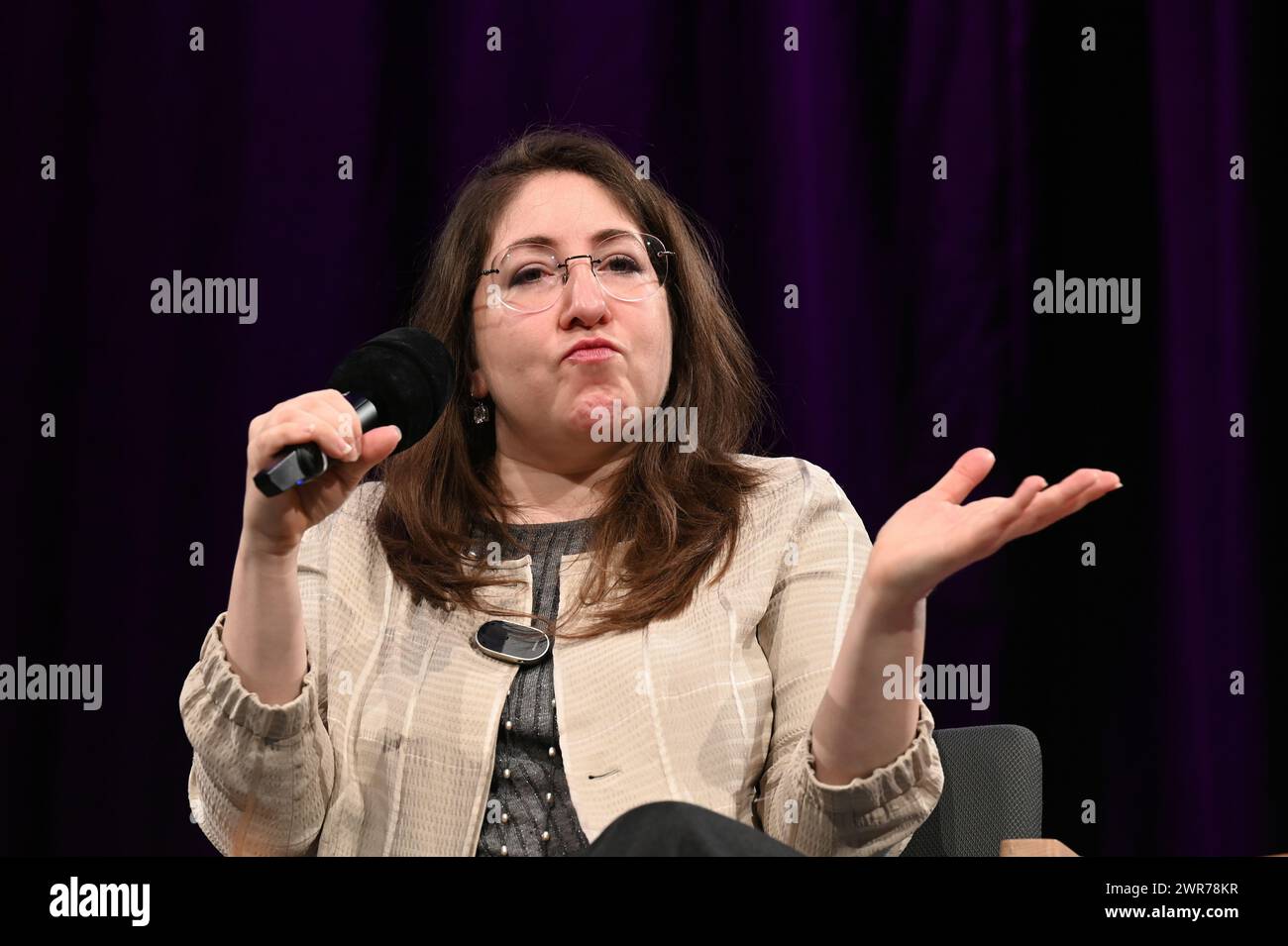 Cologne, Germany. 10th Mar, 2024. The German-American author Deborah ...