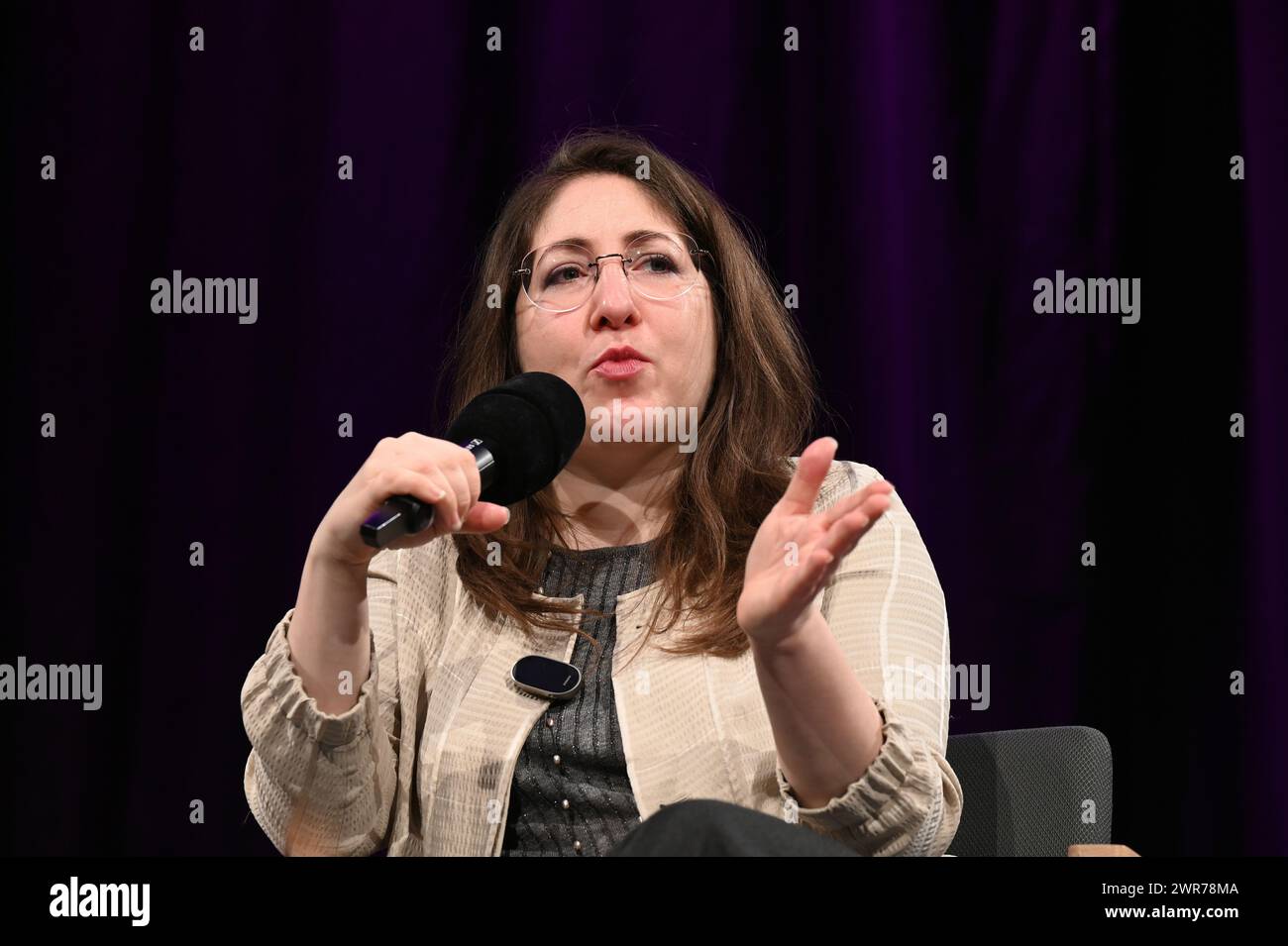 Cologne, Germany. 10th Mar, 2024. The German-American author Deborah ...