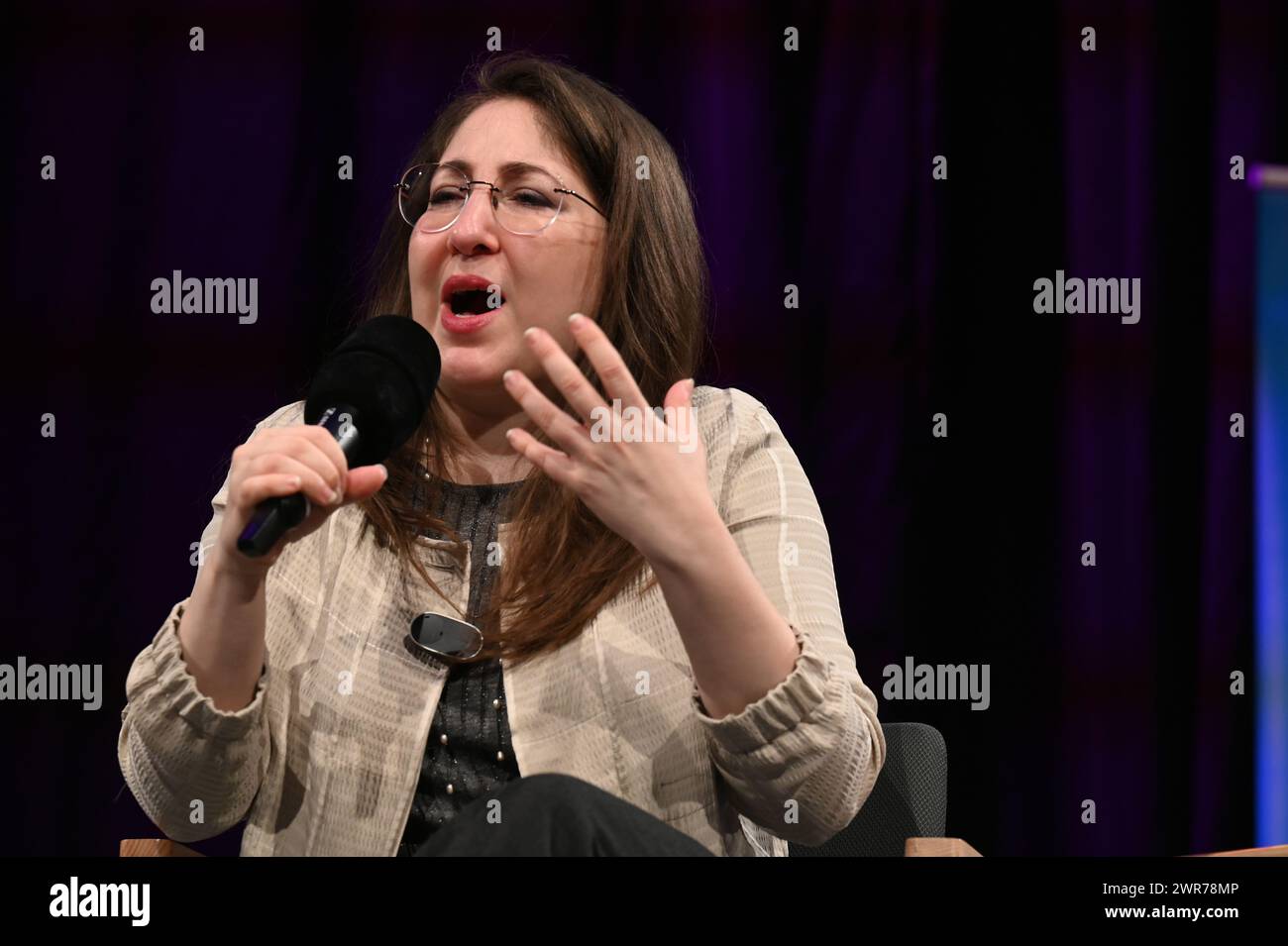 Cologne, Germany. 10th Mar, 2024. The German-American author Deborah ...