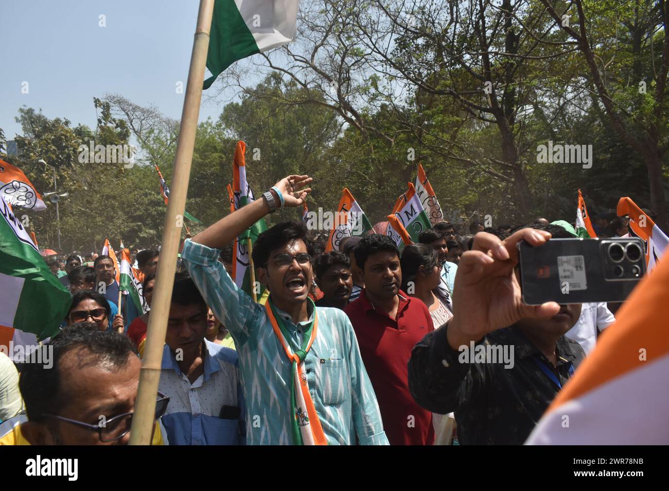 Kolkata, India. 10th Mar, 2024. TMC (All India Trinamool Congress ...