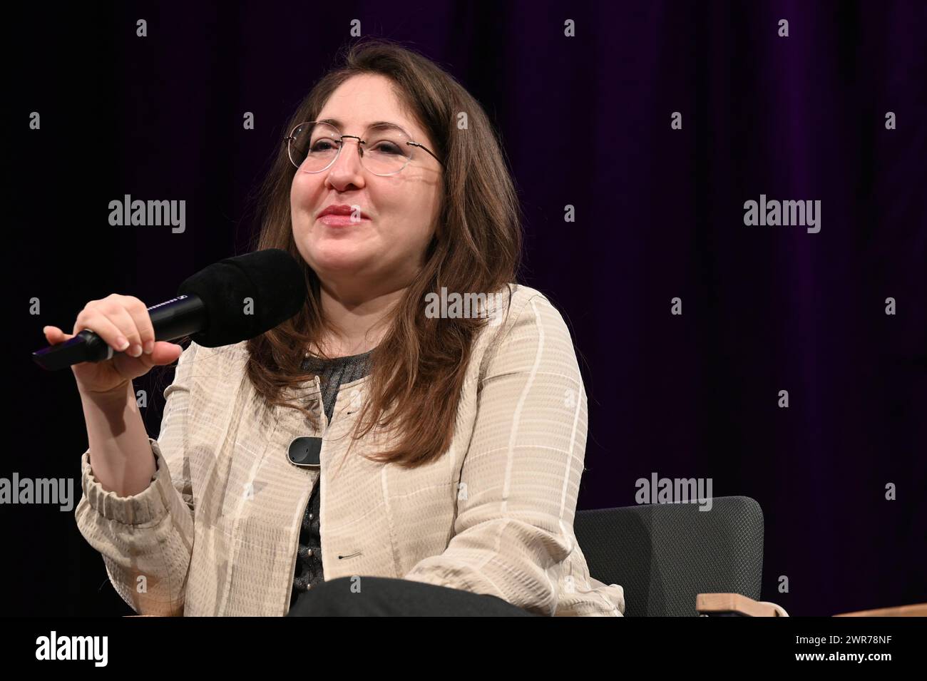 Cologne, Germany. 10th Mar, 2024. The German-American author Deborah ...