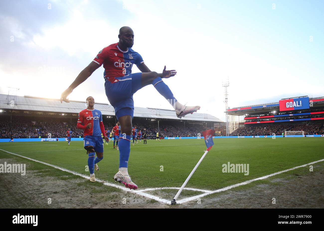 GOAL 3-0, Jean-Philippe Mateta of Crystal Palace goal celebration ...