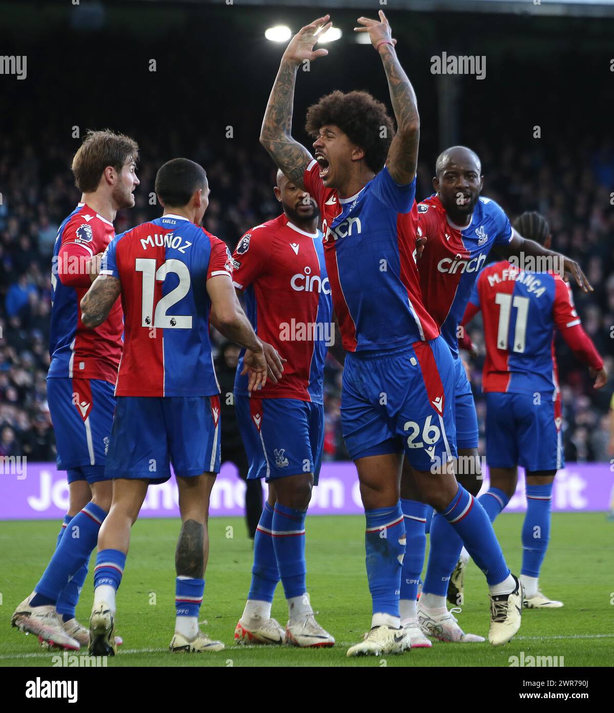 GOAL 1-0, Chris Richards of Crystal Palace goal celebration. - Crystal ...