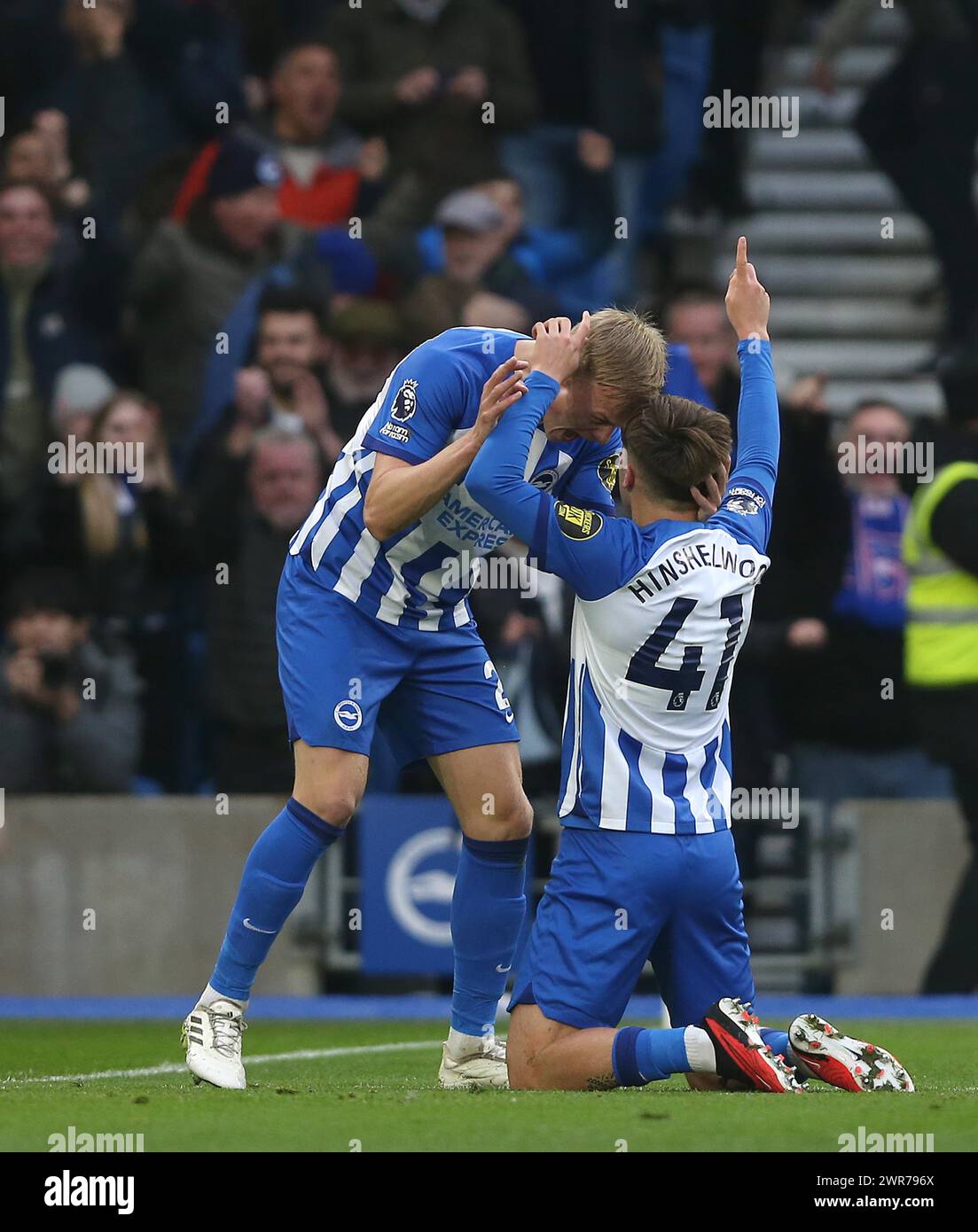 GOAL Jack Hinshelwood of Brighton & Hove Albion goal celebration ...