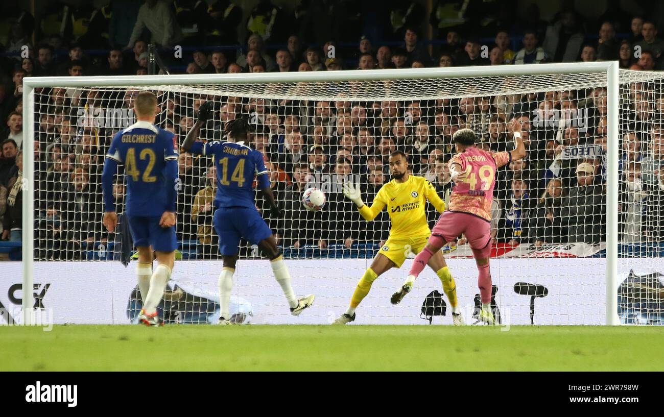 GOAL 2-2, Mateo Joseph of Leeds United scores. - Chelsea v Leeds United ...