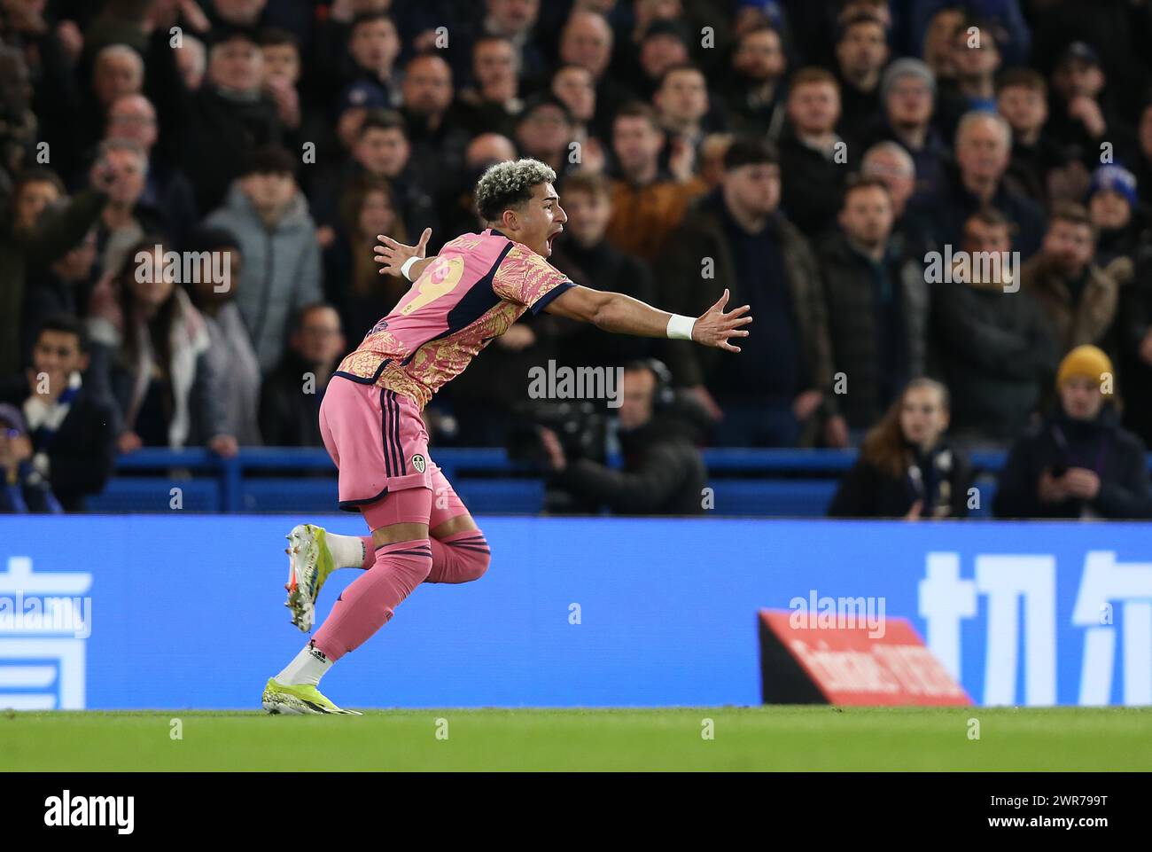 GOAL 1-0, Mateo Joseph of Leeds United goal celebration. - Chelsea v ...