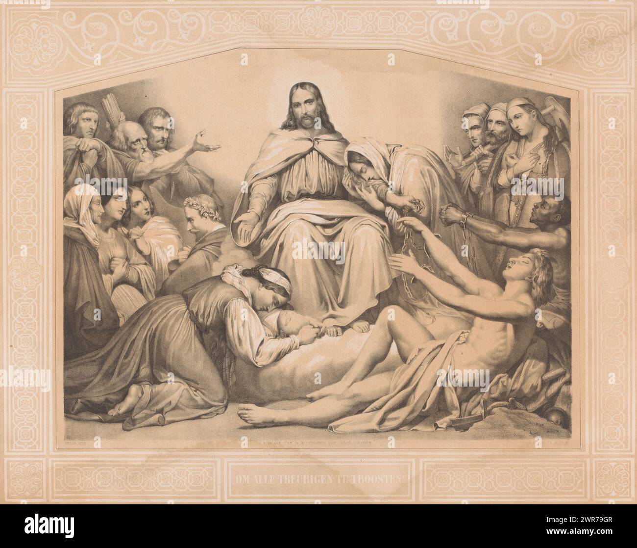 Christus consolator, To comfort all who mourn (title on object), Christ ...