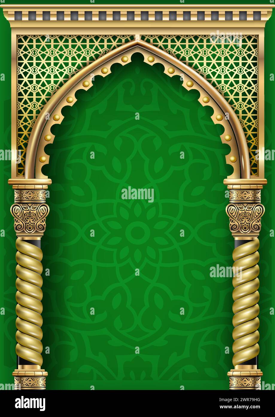 Indian architecture columns Stock Vector Images - Alamy