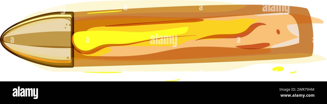 speed bullet flying cartoon vector illustration Stock Vector Image ...