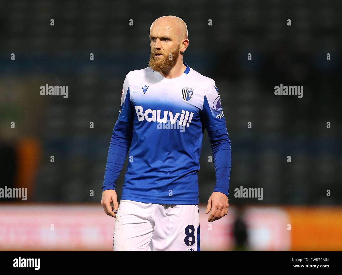 Jonathan Williams of Gillingham. - Gillingham v Stockport County, Sky ...