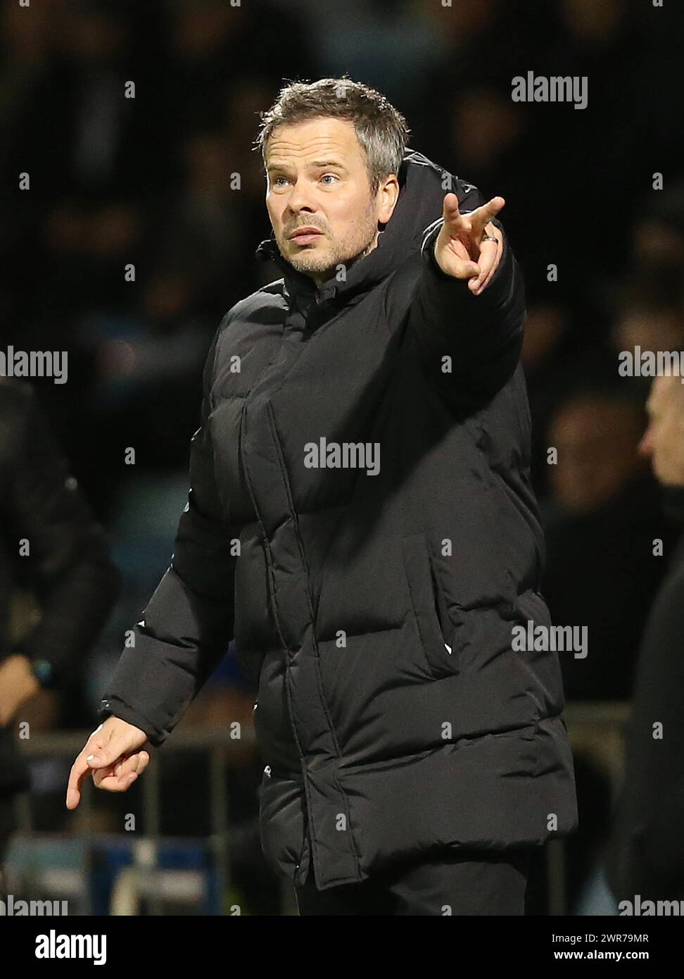 Stephen Clemence Manager of Gillingham. - Gillingham v Stockport County ...