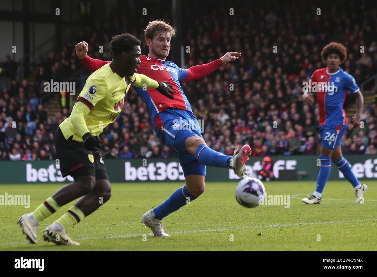 Joachim Andersen of Crystal Palace. - Crystal Palace v Burnley, Premier ...
