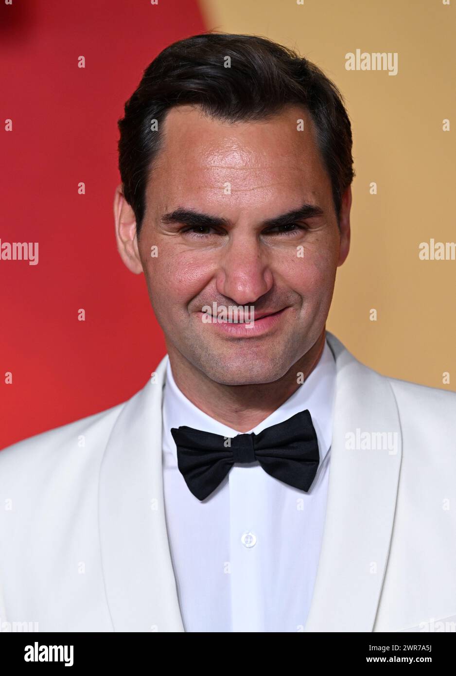 Los Angeles, USA. March 10th, 2024. Roger Federer arriving at the ...