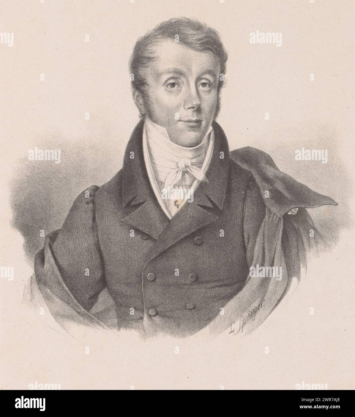 Portrait of George Cornelis, print maker: Leendert Springer (I), Leiden ...