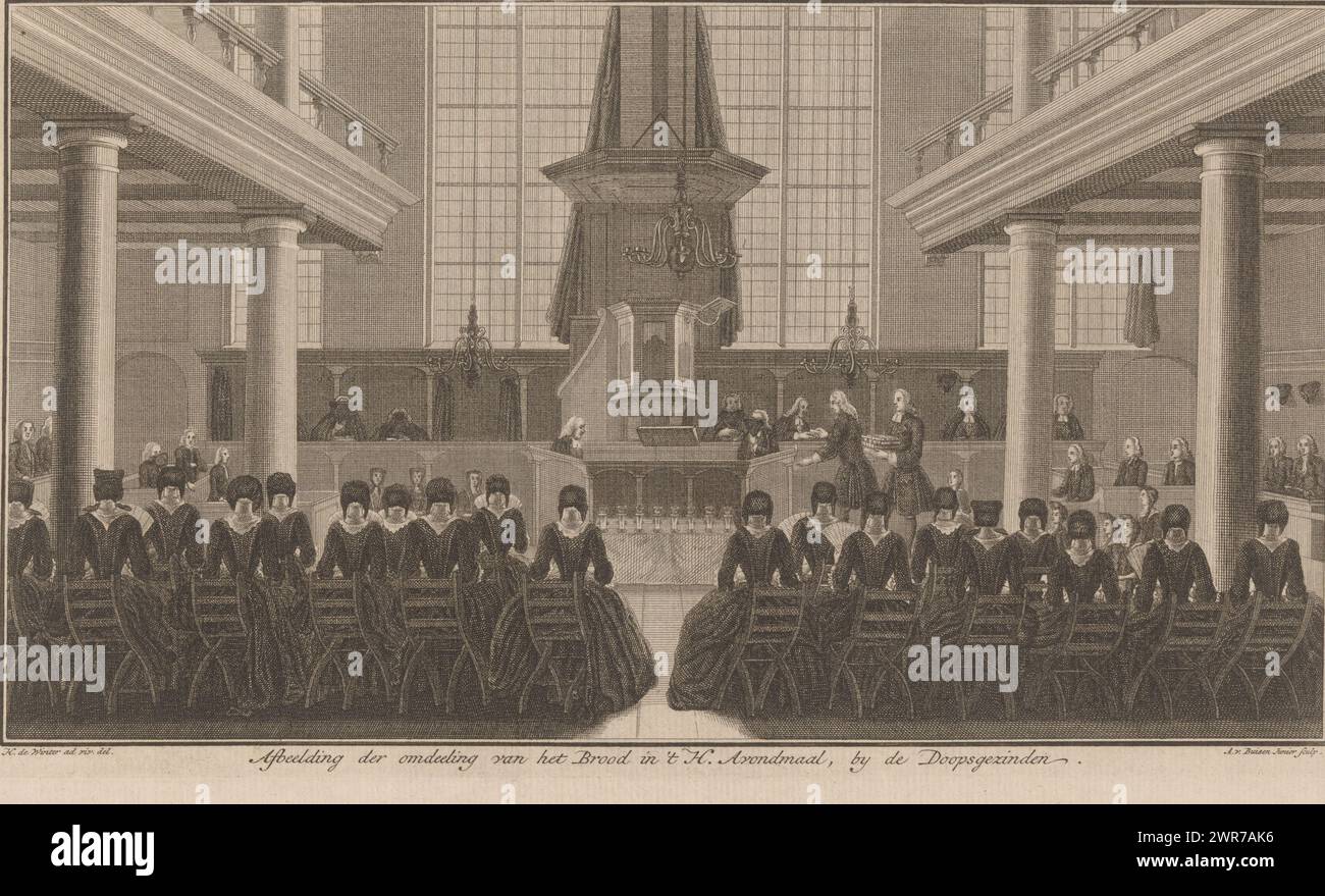 Sharing the bread during the Holy Communion in the Mennonite Church De ...