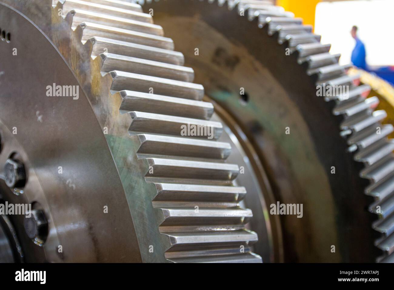 Gear Cog Industrial Gearbox Manufacturing Factory Stock Photo - Alamy