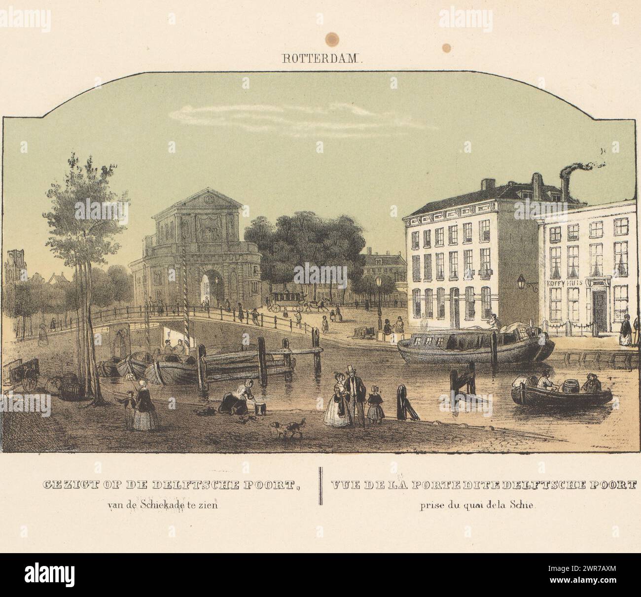 View of the Delftsche Poort in Rotterdam, View of the Delftsche Poort ...