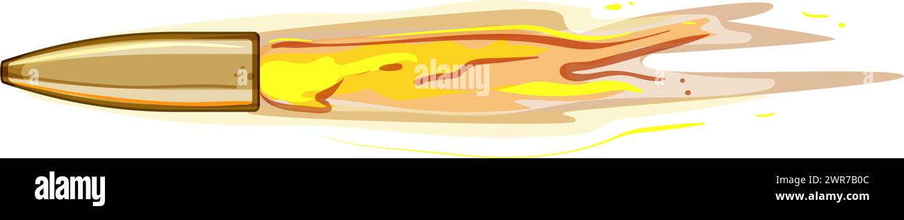 flash bullet flying cartoon vector illustration Stock Vector Image ...