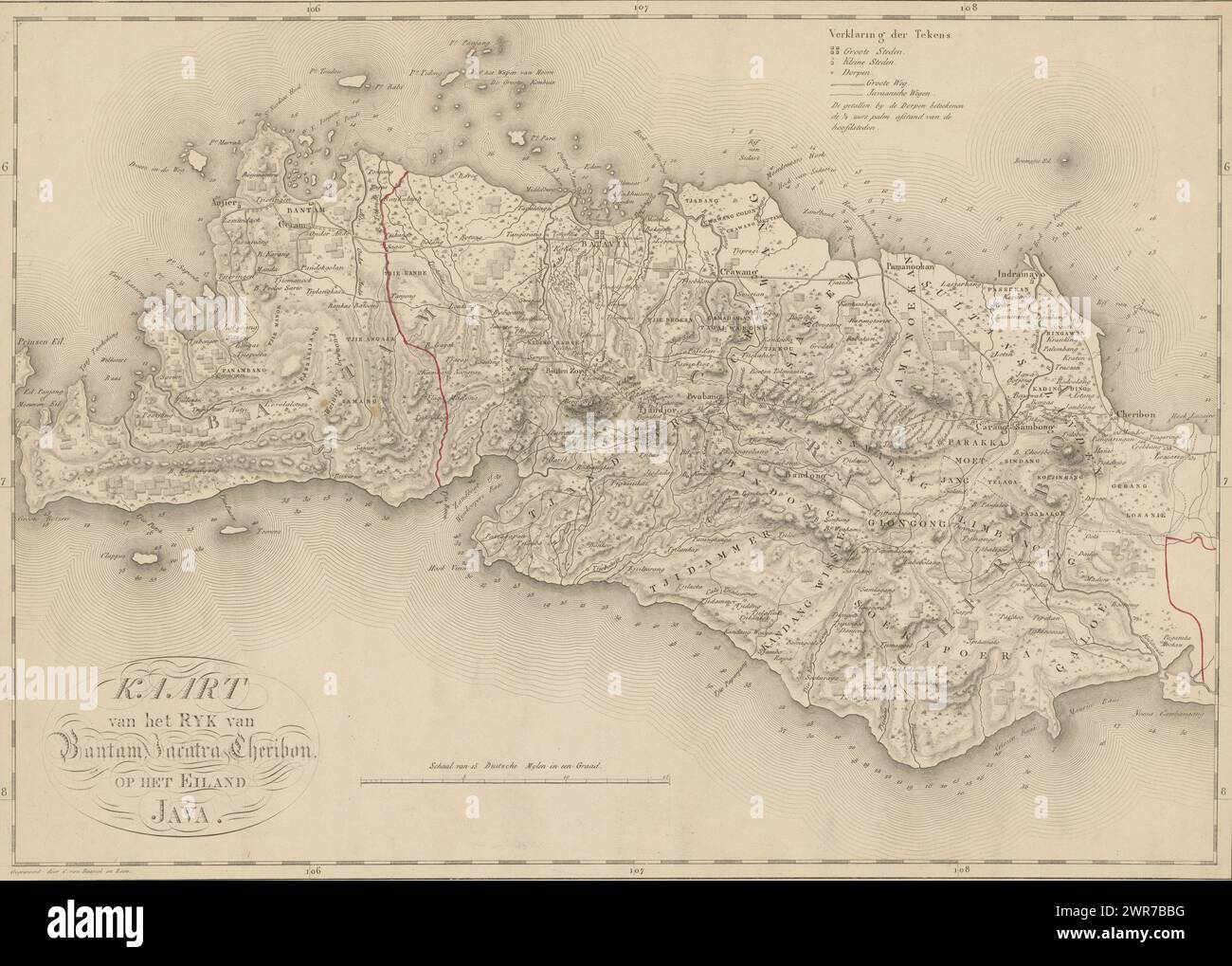 Map of the island of java hi-res stock photography and images - Alamy