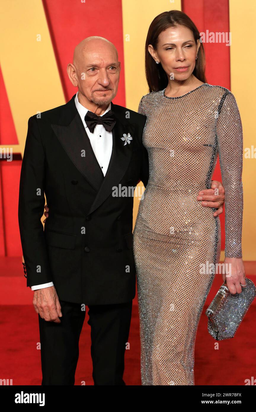 Ben Kingsley mit Ehefrau Daniela Lavender bei der Vanity Fair Oscar ...