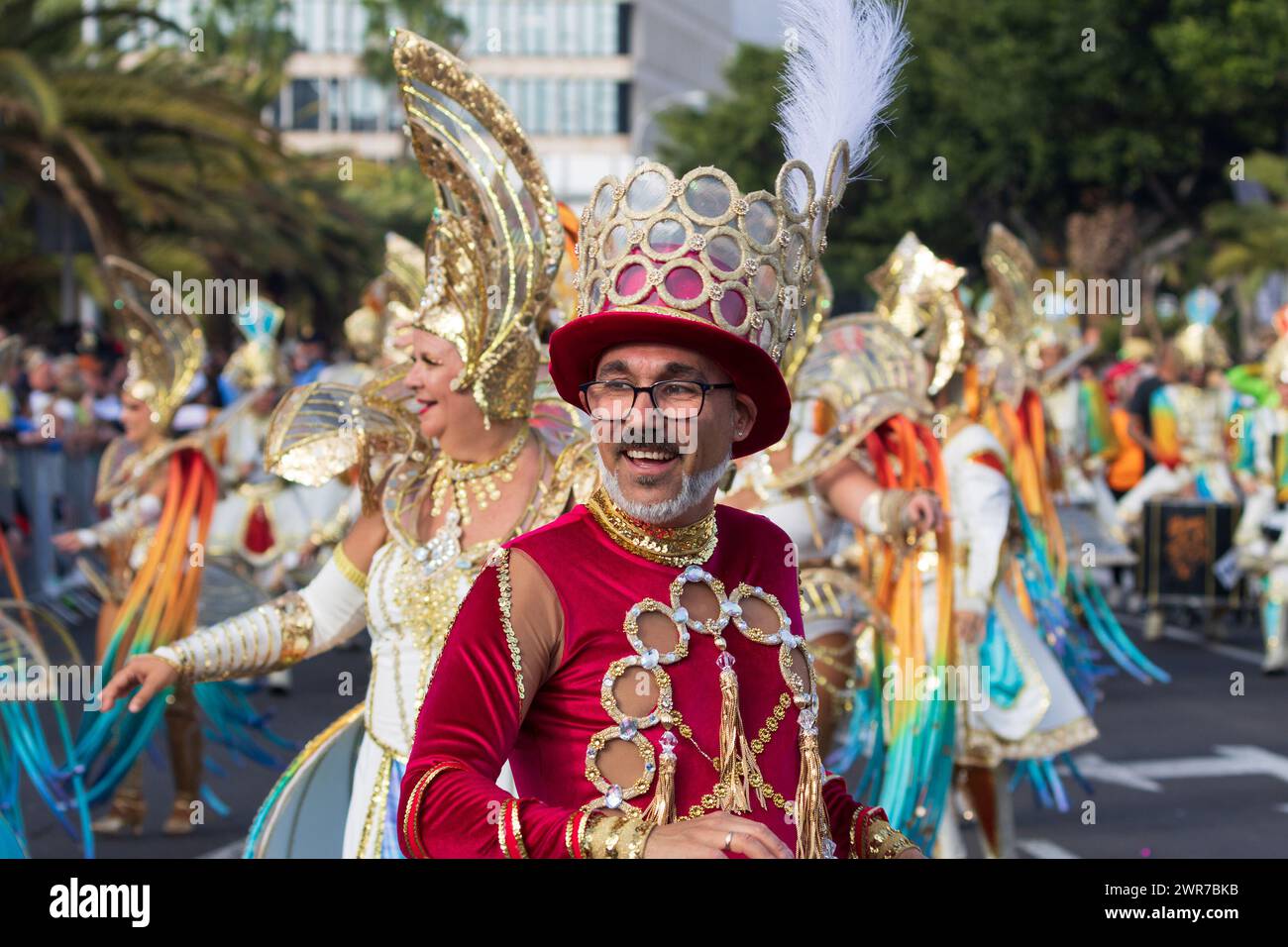 SANTA CRUZ DE TENERIFE, SPAIN - FEBRUARY 13, 2024: The Coso parade ...