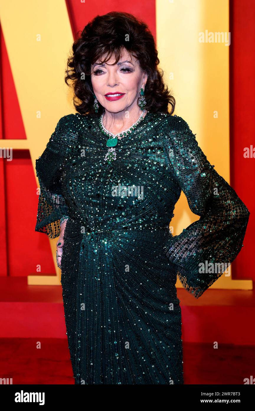 Joan Collins bei der Vanity Fair Oscar Party 2024 anlässlich der 96 ...