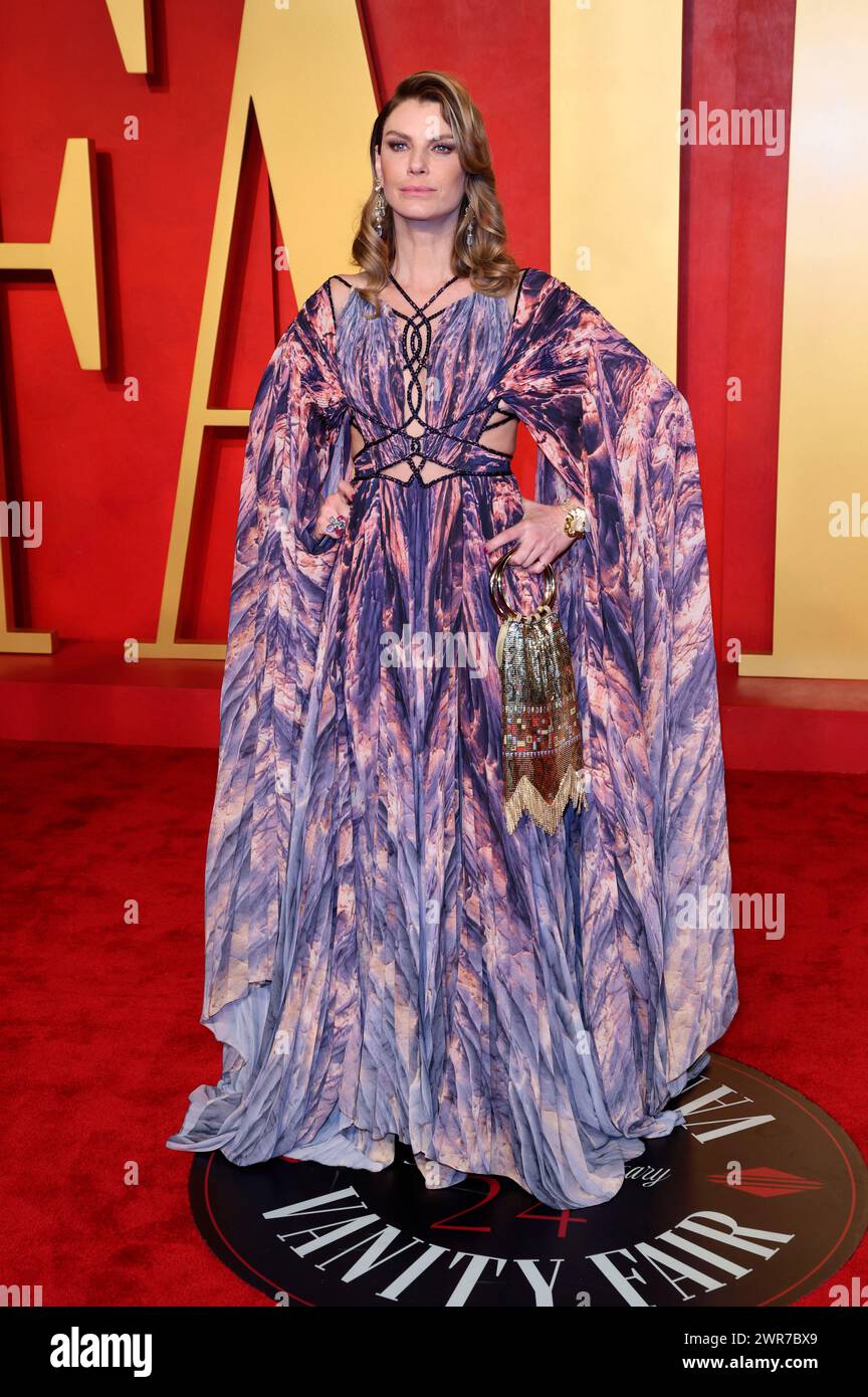 Angela Lindvall bei der Vanity Fair Oscar Party 2024 anlässlich der 96 ...