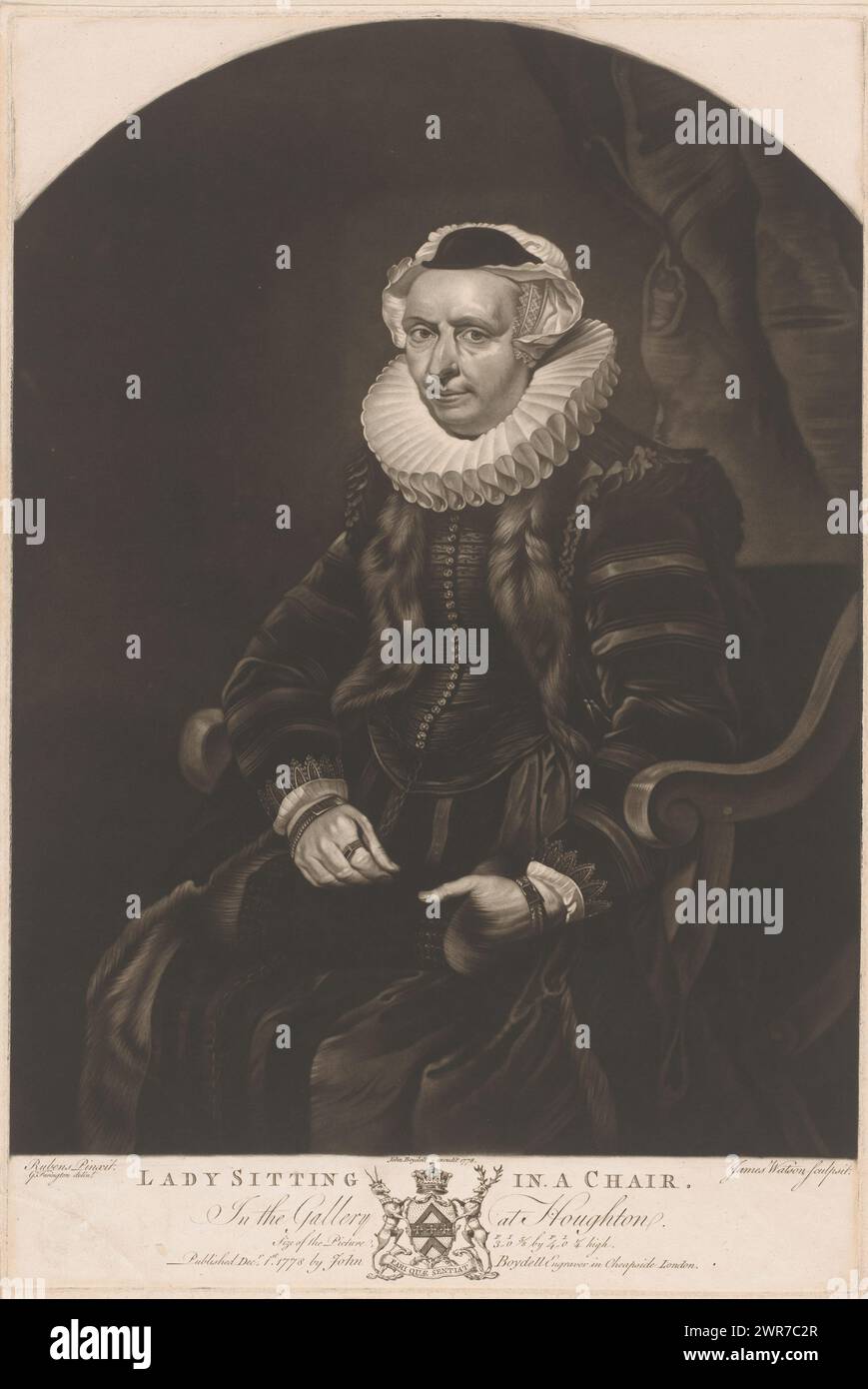 Portrait of an unknown woman with a ruff, sitting in a chair, Lady ...