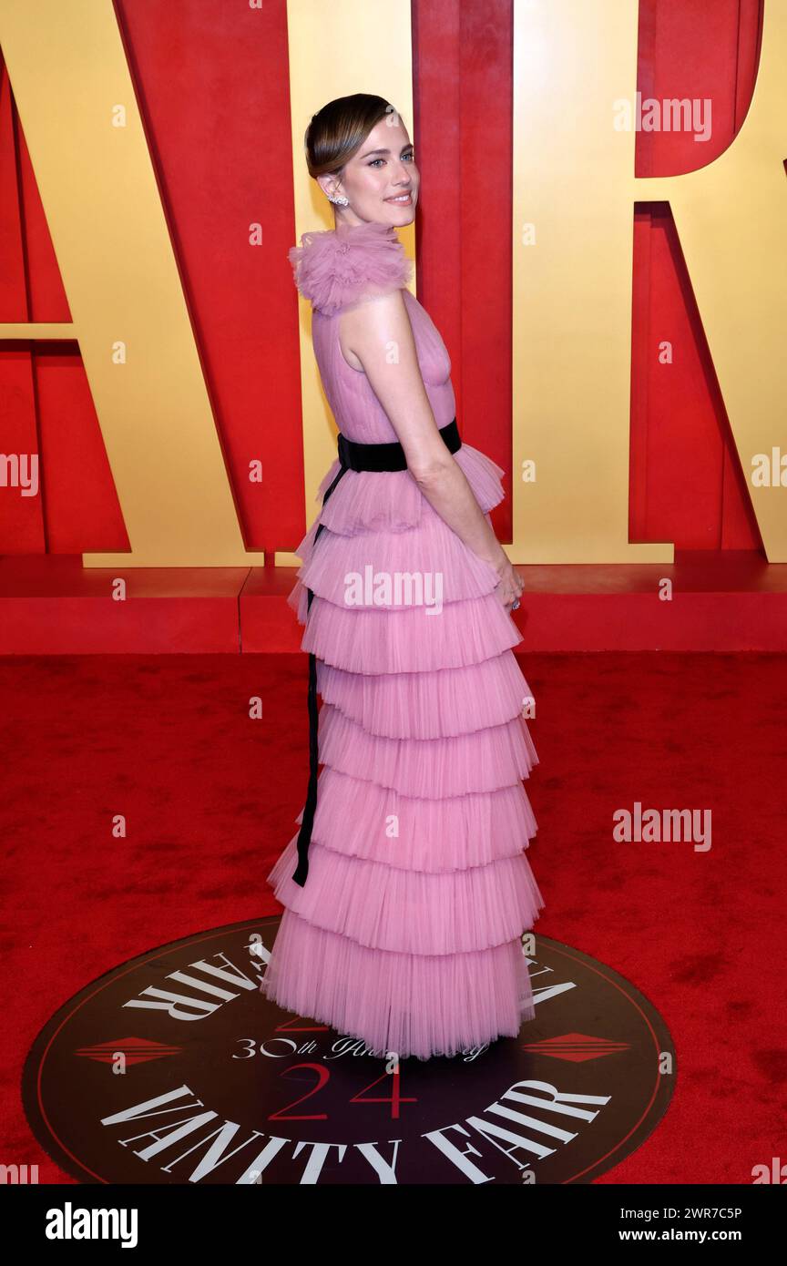 Allison Williams bei der Vanity Fair Oscar Party 2024 anlässlich der 96 ...