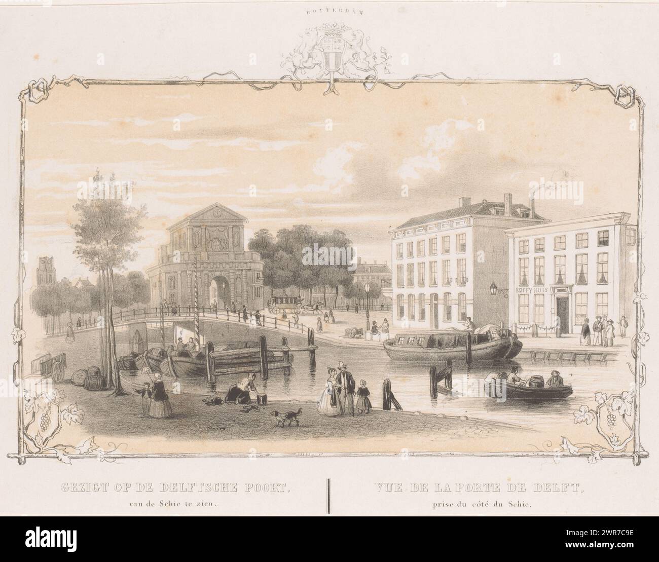 View of the Delftse Poort in Rotterdam, View of the Delftsche Poort ...