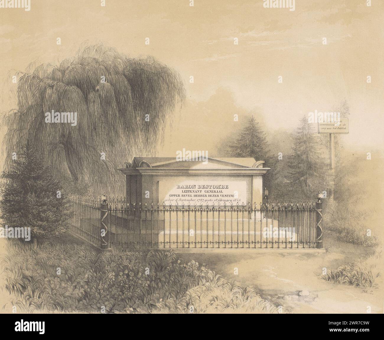 Tomb of Andries Jan Jacob baron des Tombe, Tomb of baron des Tombe in ...